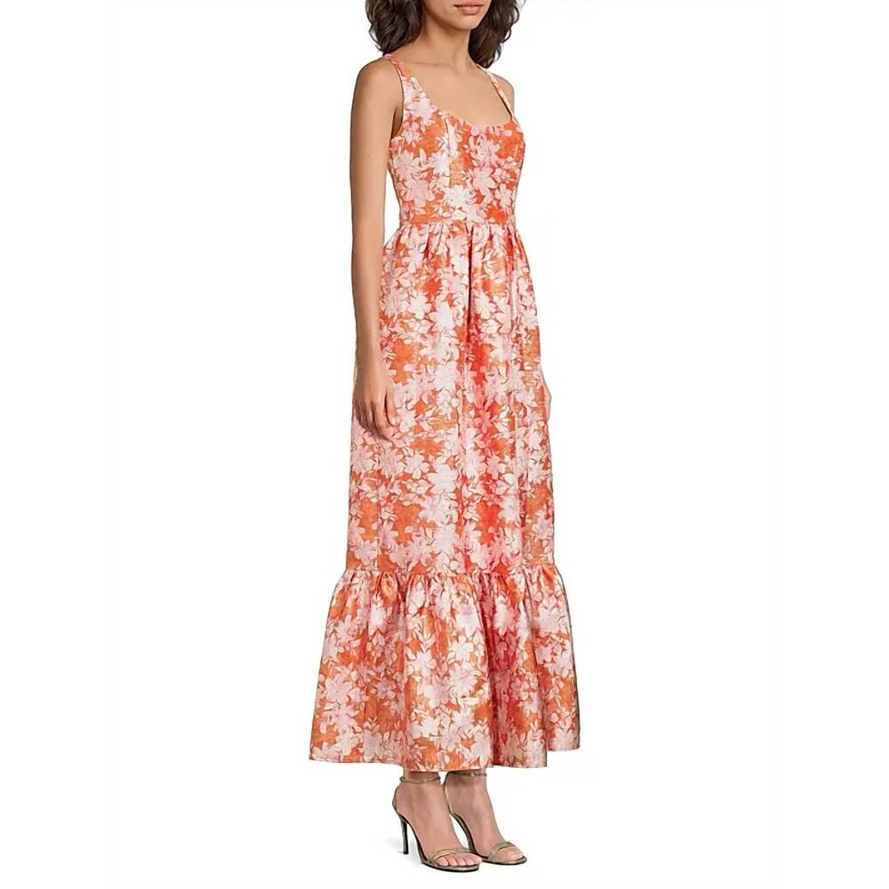 Hutch | Dresses | New Hutch Beanie Floral Metallic Jacquard Midi Dress ...